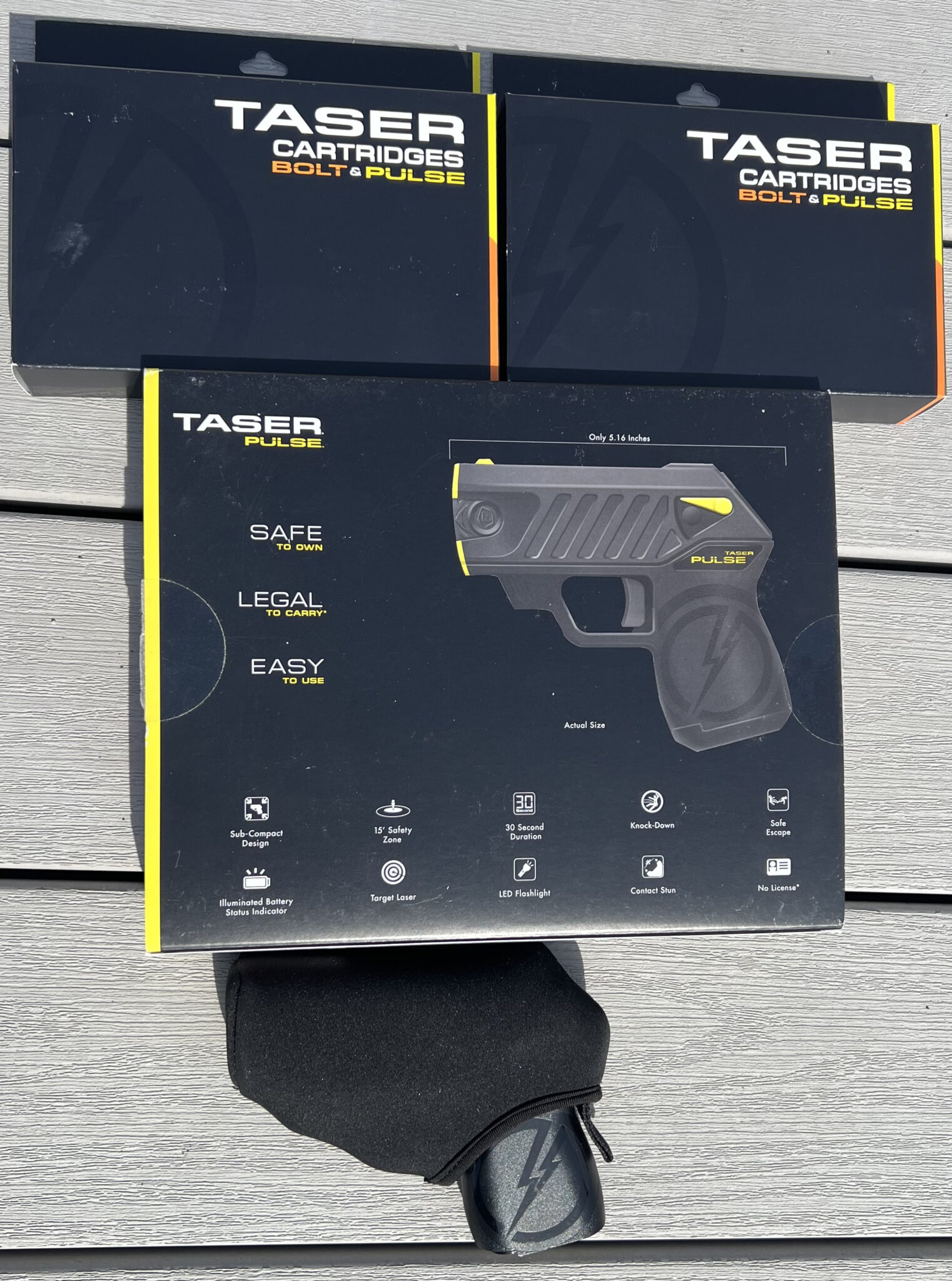 Taser Pulse™ w 6 cartridges and holster In Box – Team Python